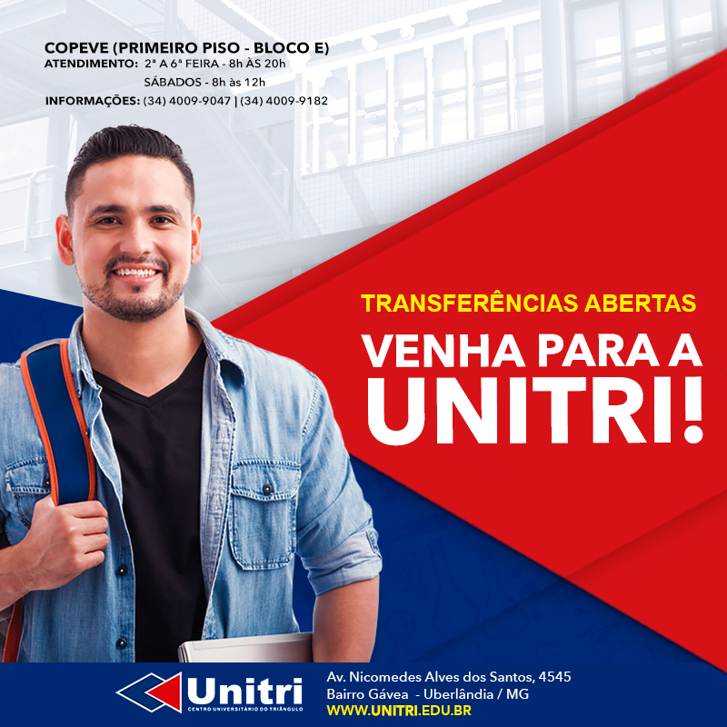 Unitri abre período de transferências para 2017 - V9 TV Uberlândia